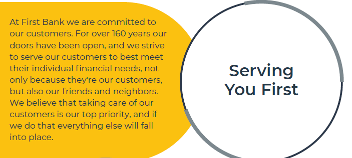 We are First Bank | First Bank